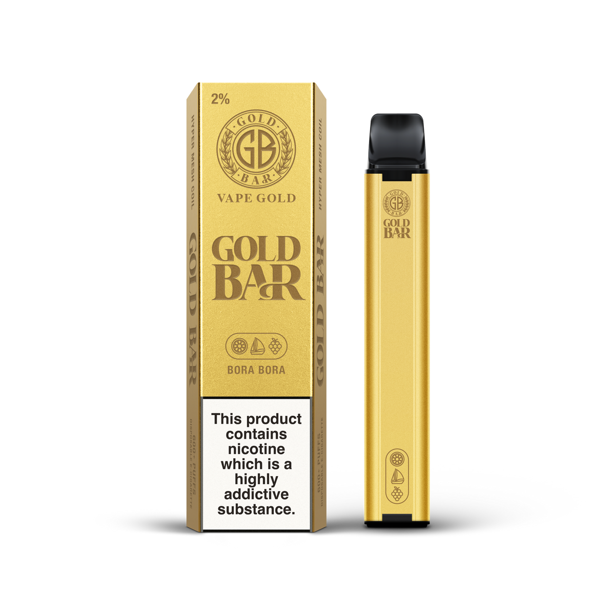 Bora Bora - 600 Puff Hyper Mesh Disposable – Gold Bar Vapor