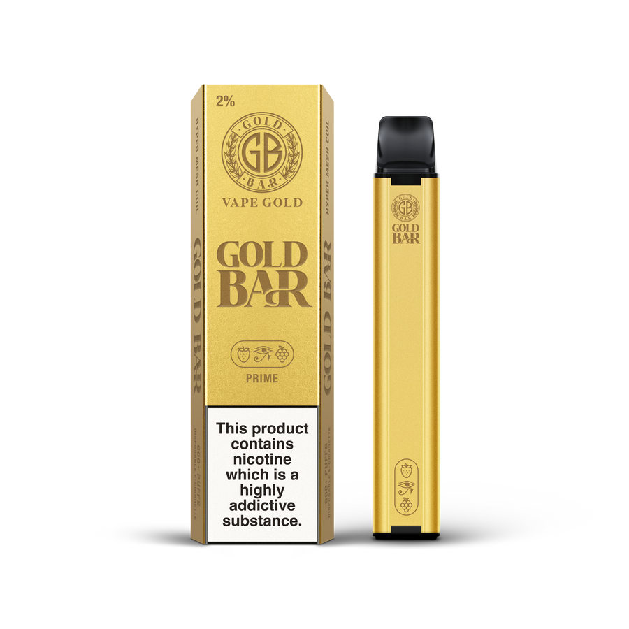 Prime - 600 Puff Hyper Mesh Disposable – Gold Bar Vapor